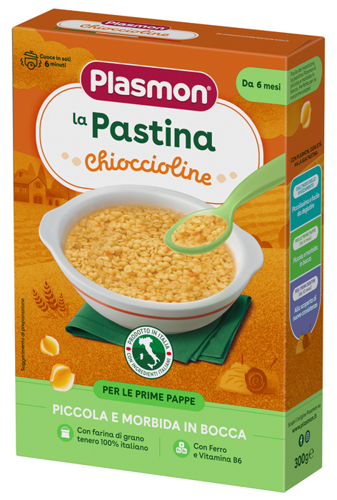 PLASMON PASTA CHIOCCIOLINE 300 G - FarmaRimedio.it Farmacia Online